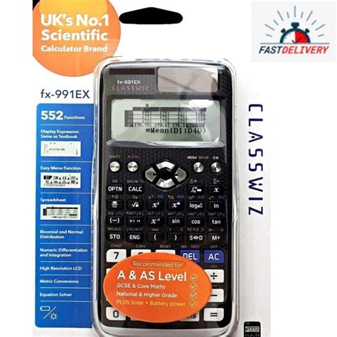 Casio Fx 991ex Classwiz Advanced Engineering Scientific Calculator 552 Functions £39 99
