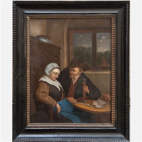 Adriaen Van Ostade Couple By A Table Mutualart