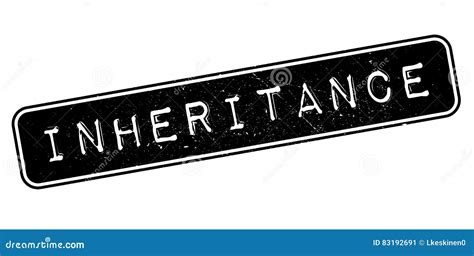 Inheritance Rubber Stamp Stock Illustration Illustration Of Button 83192691