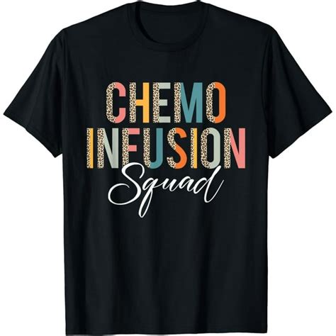 Chemo Infusion Squad Retro Leopard Chemo Infusion Nurse T Shirt
