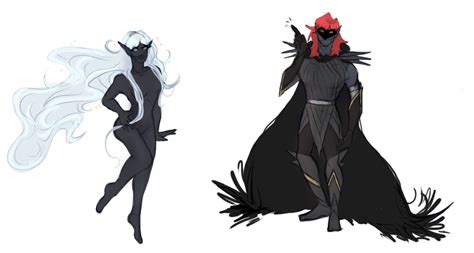 Drow Siblings Eilistraee And Vhaeraun By Moblob On Deviantart