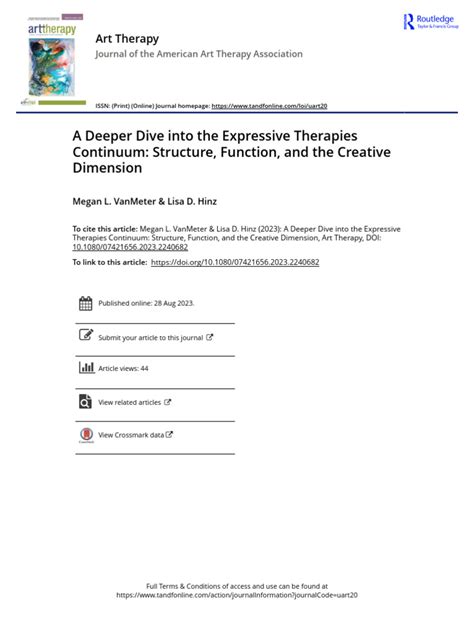 A Deeper Dive Into The Expressive Therapies Continuum Structure Function And The Creative