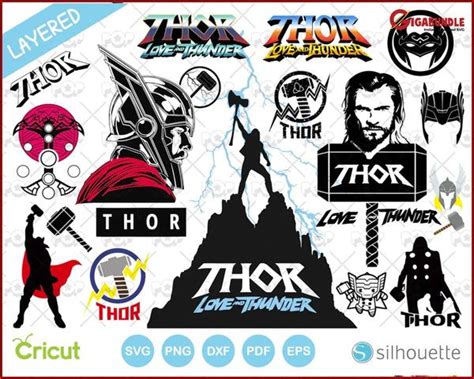 Thor Svg Bundle Svg File For Cricut Marvel Svg Avengers Svg