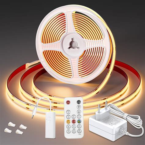Cob Led Streifen 5m Warmweiss Led Strip Dimmbar 24v 3000k Ip44