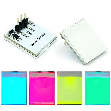 Capacitive Touch Switch Httm Button Led Sensor Module Green Blue Red