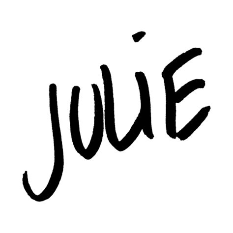 The Name Julie In Cursive
