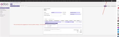 Purchase Odoo Suggests Supplier Info Coming From Another Company