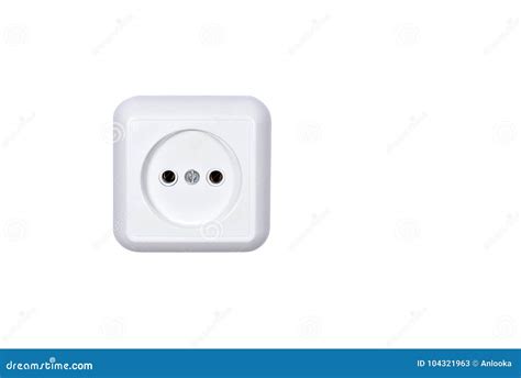 Electrical Power Socket On White Background Stock Image Image Of Electricity Line 104321963