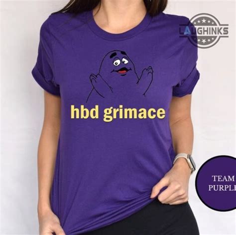 Hbd Grimace Shirts For Sale Grimace Mcdonalds Shirt Hbd Grimace