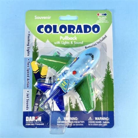 Daron Worlwide Trading Colorado Toy Jet Plane Pullback With Sound And