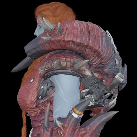 3d Model Lady Hellbender Vr Ar Low Poly Cgtrader