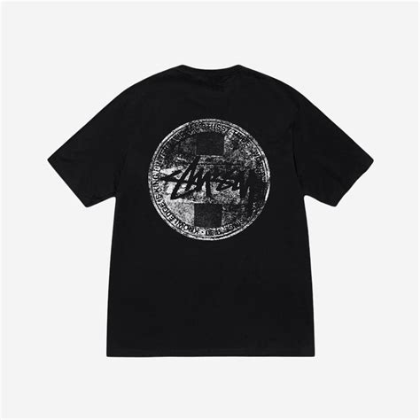 스투시 닷 스탬프 티셔츠 블랙 Stussy Kream