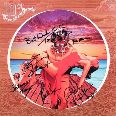 10cc Signed Deceptive Bends Album Gfa Authenticated
