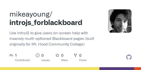 Github Mikeayoungintrojsforblackboard Use Introjs To Give Users On Screen Help With