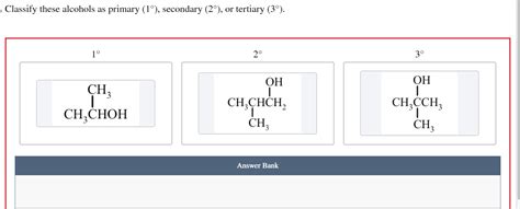 Solved Classify These Alcohols As Primary 1° ﻿secondary