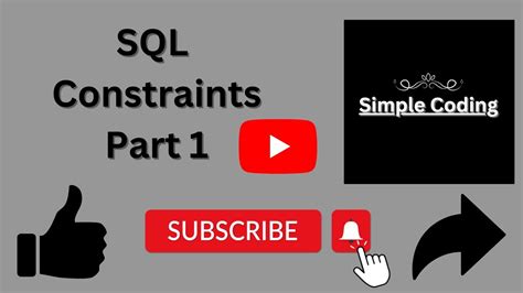 Sql Constraints Part 1 Primary Key And Unique Key Youtube
