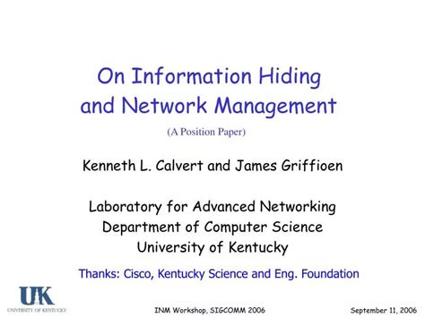 Ppt On Information Hiding And Network Management Powerpoint