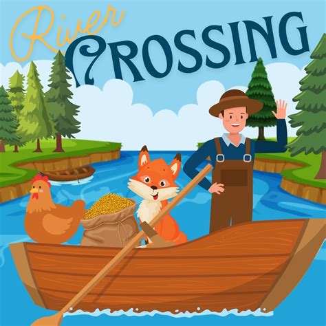 Goat Wolf And Cabbage River Crossing Puzzle MindYourLogic River Crossing Puzzle