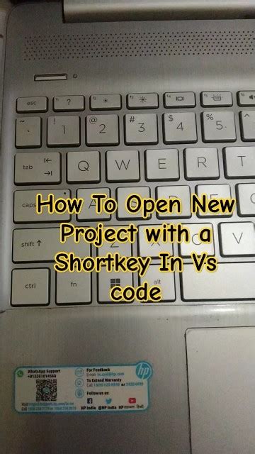 How To Open New Project With A Shortkey In Vs Code Vscode Shortcutkeys Youtube