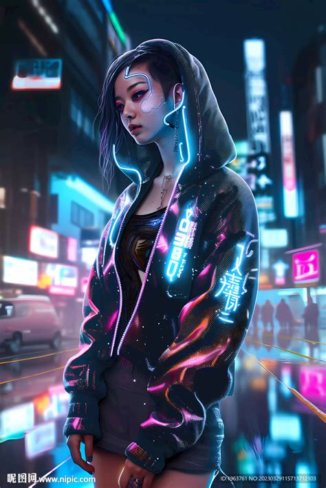 赛博朋克女孩设计图广告设计广告设计设计图库昵图网 赛博朋克女孩设计图广告设计广告设计设计图库昵图网