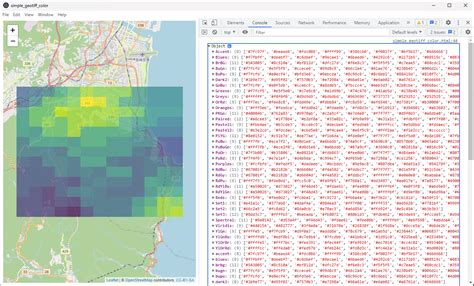 Leafletでラスターデータに色調をつけて表示する方法│水文水資源エンジニアリングのためのコンピュータ・スキル