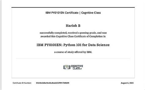 Harish B On Linkedin Datascience Python Ibm Cognitiveclass