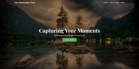 Photography Template Html Css Tailwindcss Js