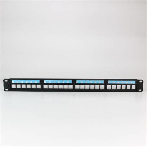 1u 24 Port Unshielded Utp Removable Blank Patch Panel With Back Bar Rj45 Utp Blank Patch Panel