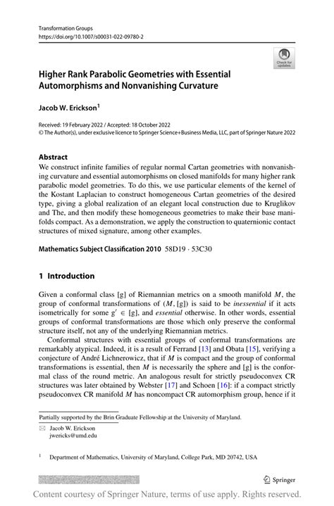 Higher Rank Parabolic Geometries With Essential Automorphisms And Nonvanishing Curvature