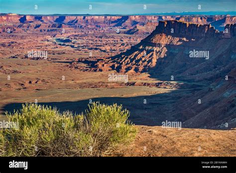 General View Of Canyonlands National Park Area Colorado River In