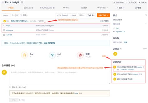 使用git把项目提交到gitee（命令篇）git 提交gitee Csdn博客