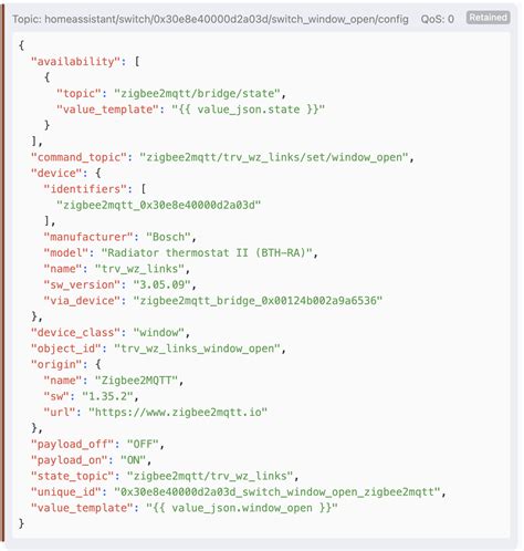 Climate Window Open Toggle Entity Not Available In Mqtt Device