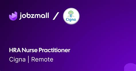 Apply To Hra Nurse Practitioner Cigna Jobzmall