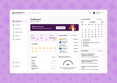 LMS Platform Dashboard On Behance