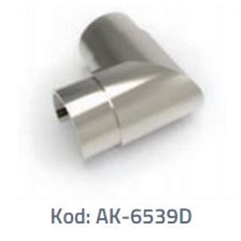 AK6539D Hörn beslag profilsystem Ø42,5mm för PR-6539 i Aluminium natur ...