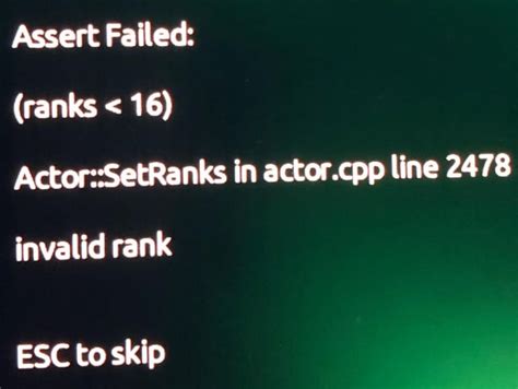 Assert Failed Help Rdarkestdungeon