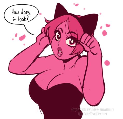 Rule 34 Big Breasts Breasts Cat Pose Cleavage Cupcake992 Deity