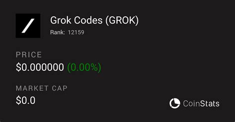 Grok Codes Token Price Charts And Market Insights Your Crypto Hub