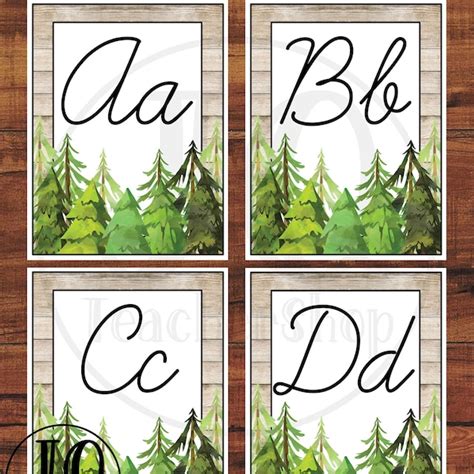 Cursive Alphabet Etsy