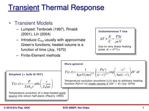 Ppt Transient Thermal Response Powerpoint Presentation Free Download