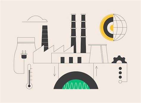 Premium Vector Geothermal Energy Abstract Concept Vector Illustration