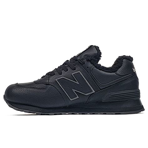 New Balance 574 Black Leather Winter С МЕХОМ S-2351484 купити зі ...