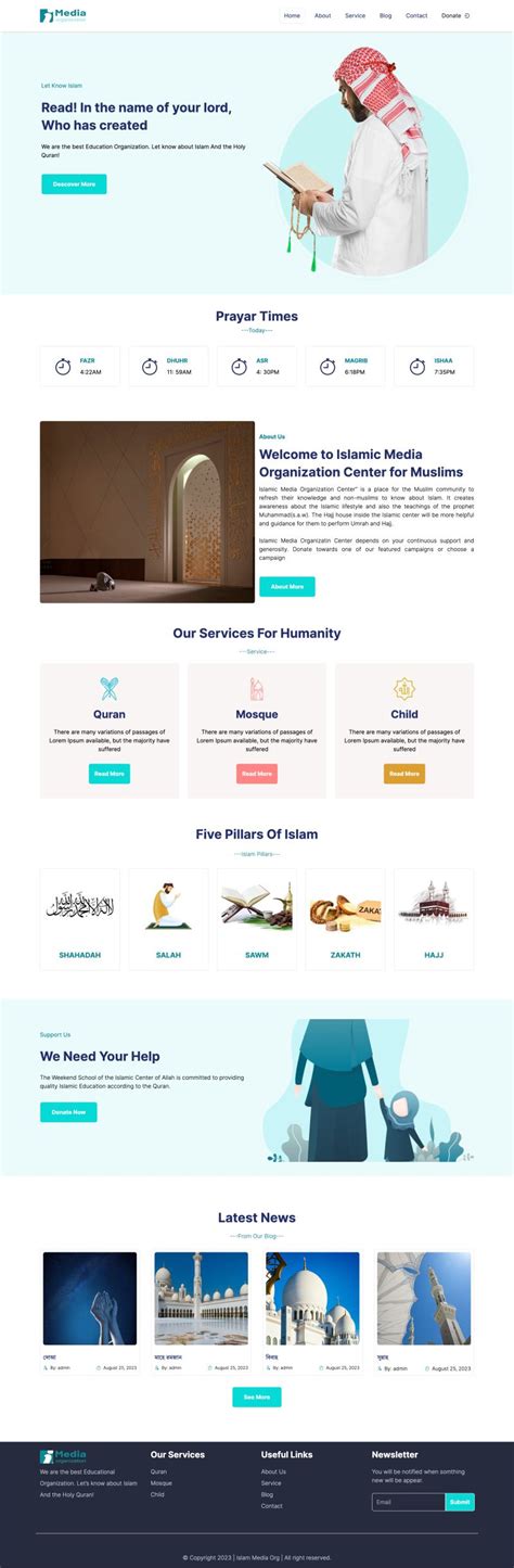 Religion Website With Reactjs Tofael Al Hasan Posted On The Topic Linkedin