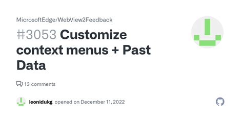 customize context menus past data · issue 3053 · microsoftedge