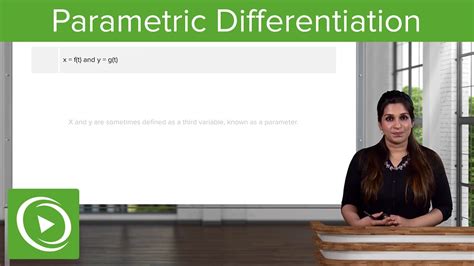 Parametric Differentiation Introduction Calculus Course Lecturio Youtube