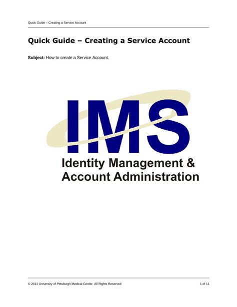 PDF Quick Guide Creating A Service Account ISG PDF FileQuick Guide Creating A Service