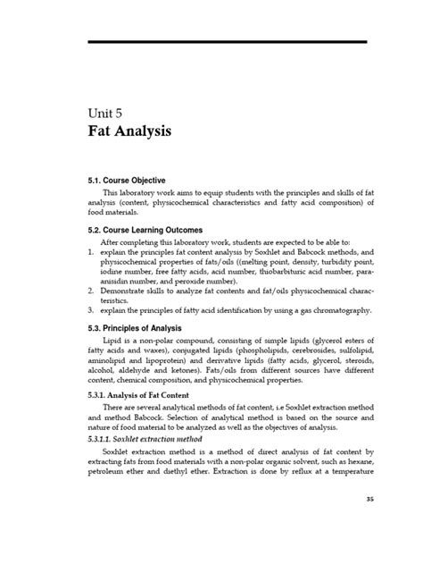 06 Fat Analysis Pdf Gas Chromatography Chemistry