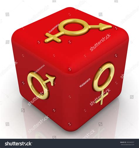 Red Cube Symbols Biological Gender Organisms Stock Illustration Shutterstock