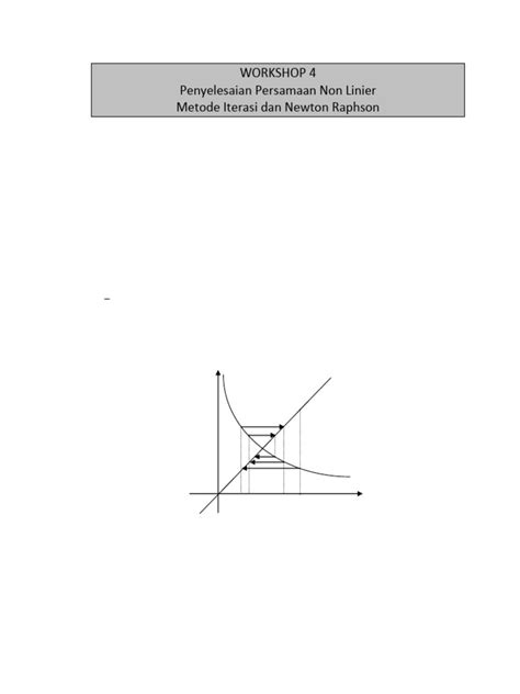 Workshop04 Nonlinear Metode Iterasi Newton Rapshon Pdf