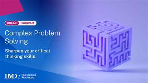 complex problem solving online course critical thinking course